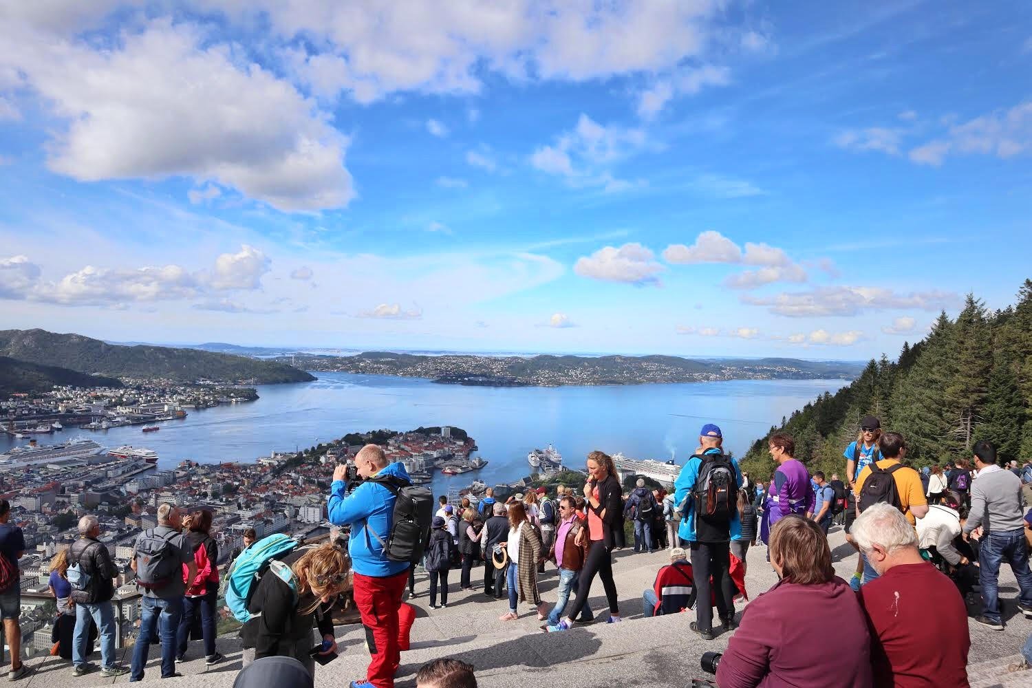 Hiking Mount Floyen: Amazing Views of the City in Bergen Norway