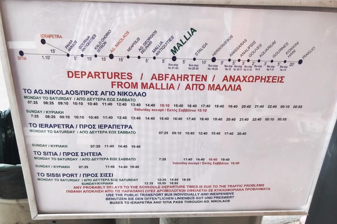 Pros & Cons of Traveling Crete By Bus - Nothing Familiar