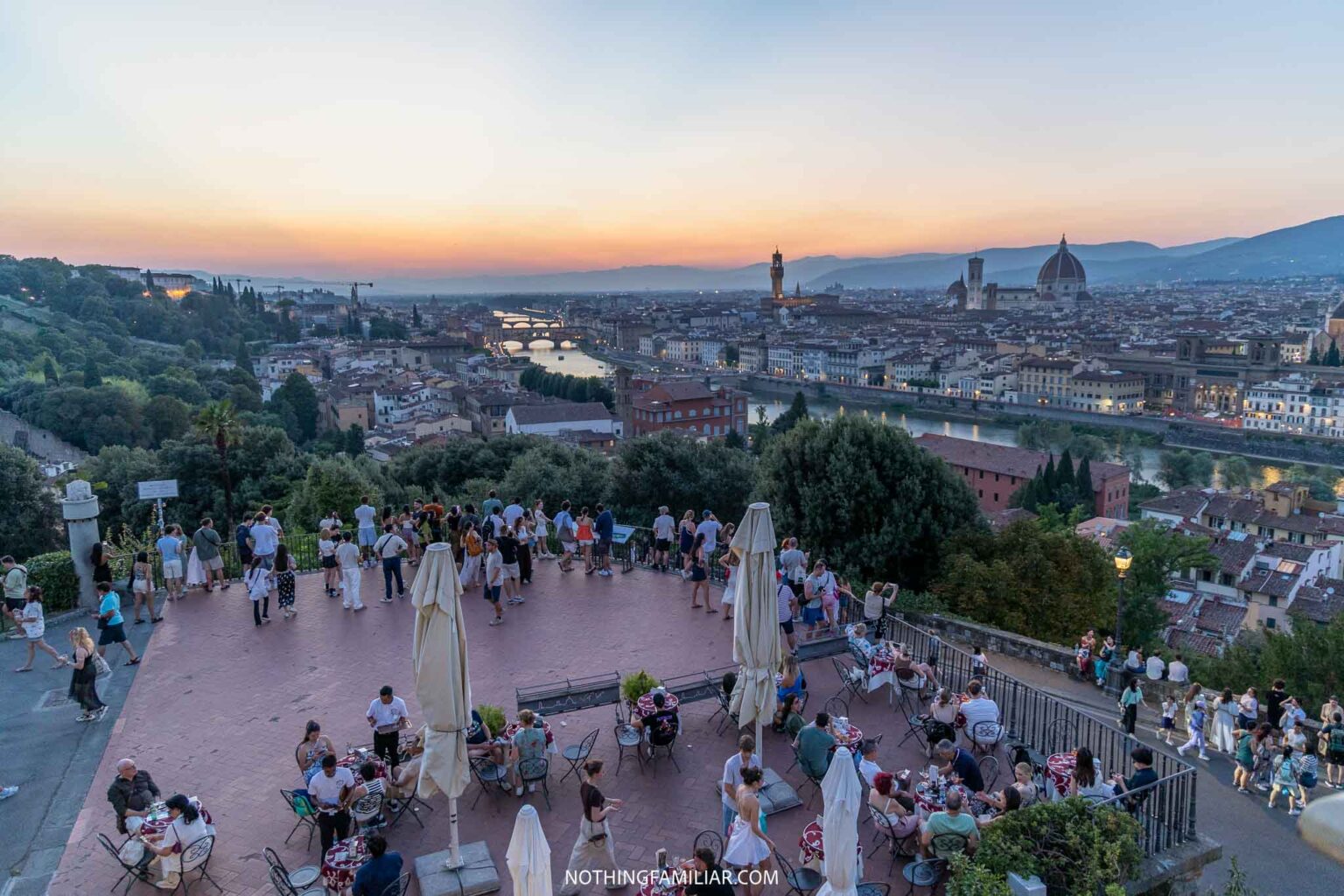 7 Tips For Sunset in Florence Italy at Piazzale Michelangelo